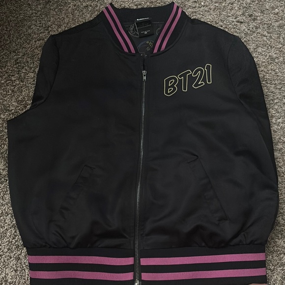 bt21 | Jackets & Coats | Bt2 Black And Pink Womens Jacket | Poshmark
